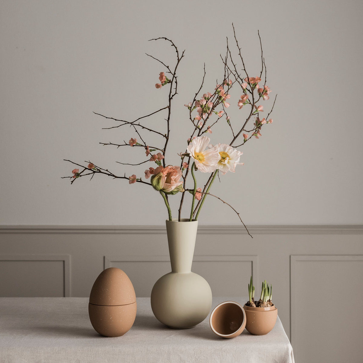 Bonbonniere Schale Ei - cafe au lait