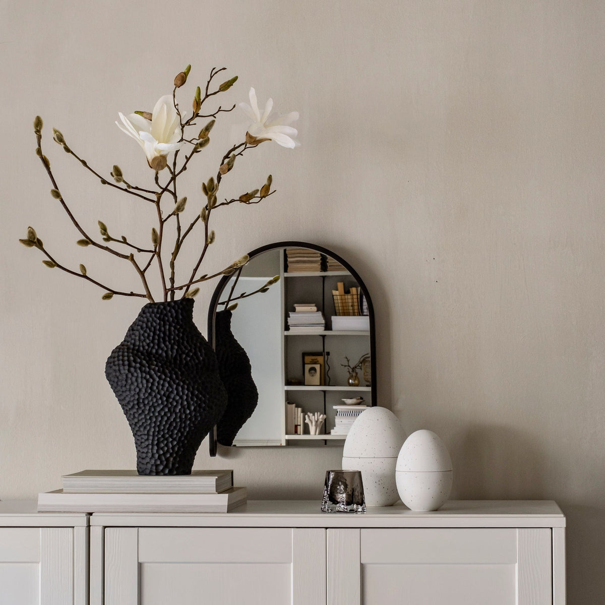 Bonbonniere Schale Ei - weiß